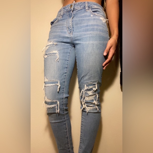 American Eagle Outfitters | Jeans | Rip Layered Jeans | Poshmark